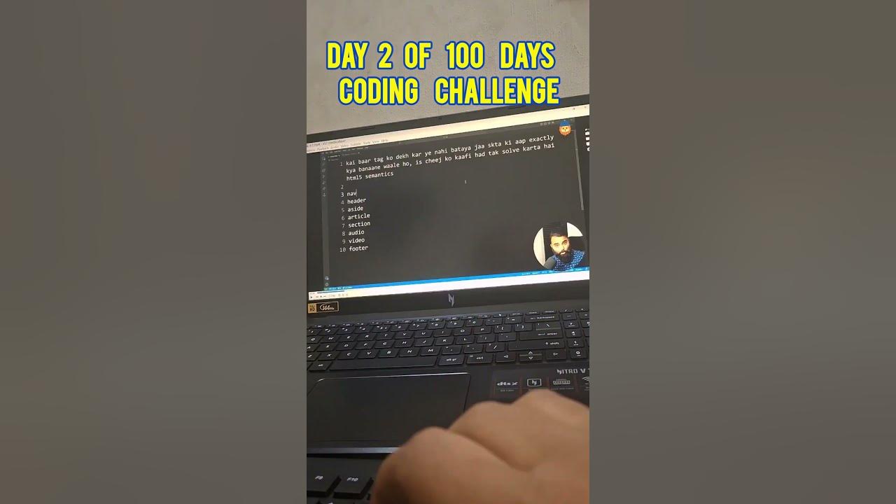 Day 2 of 100 days coding challenge💪🖥 #100dayschallenge #100daysofcodingchallenge - YouTube