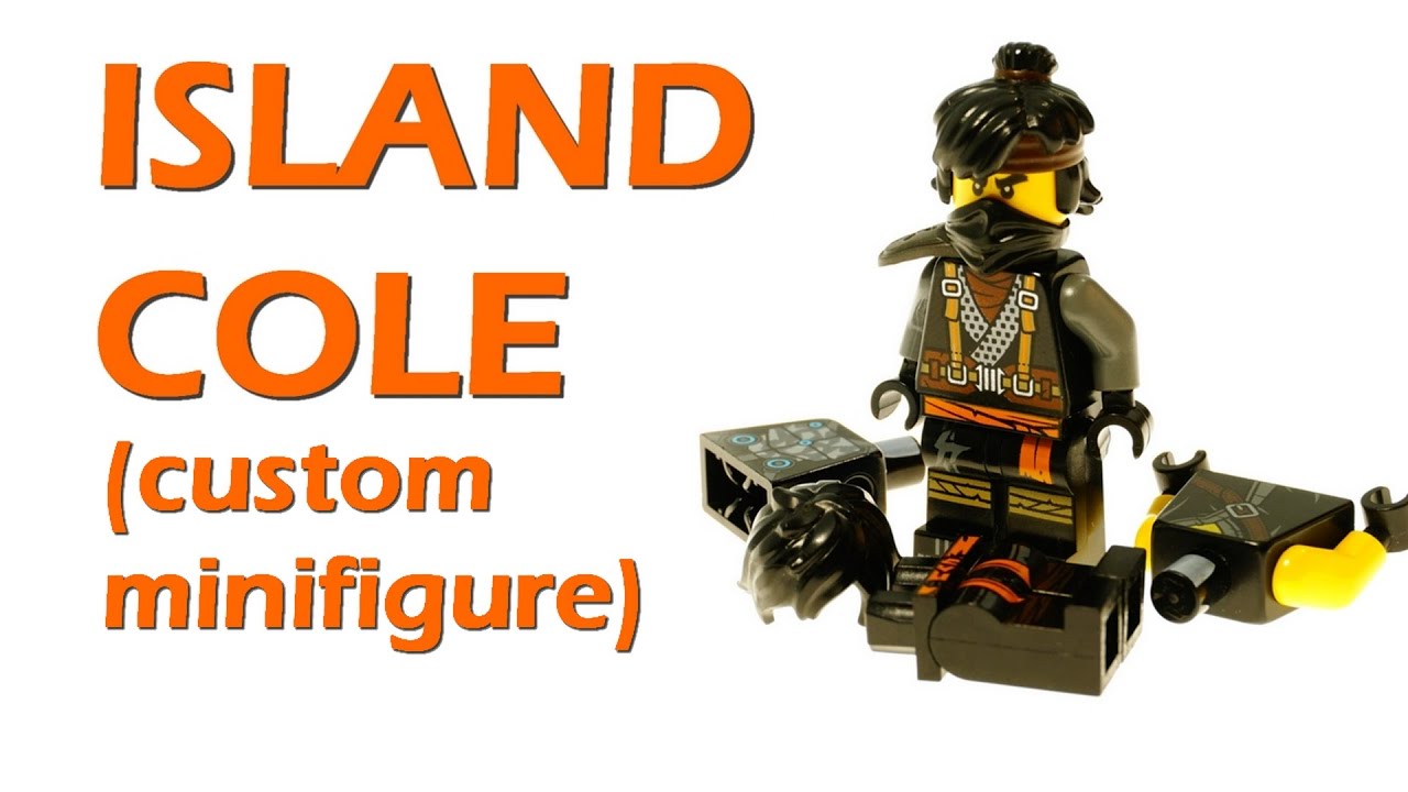 LEGO NINJAGO ISLAND COLE CUSTOM MINIFIGURE TUTORIAL - YouTube