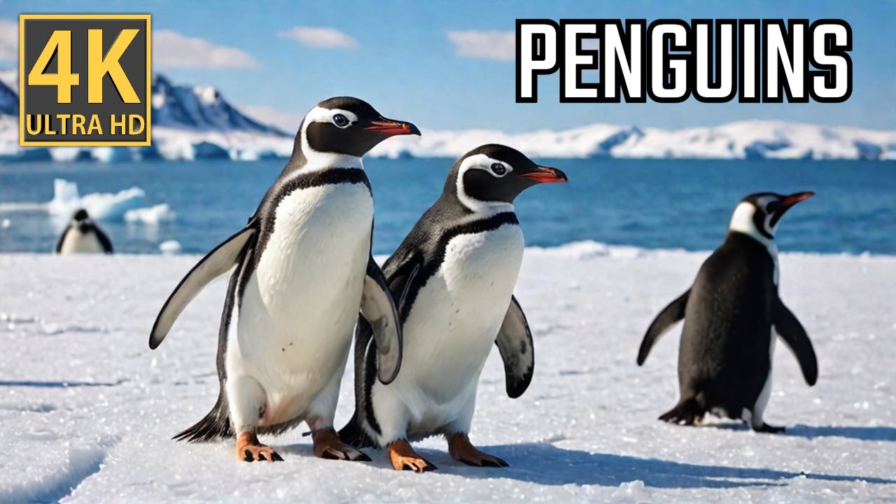 Penguins in 4K HDR 60 fps (Full Ultra HD) - YouTube