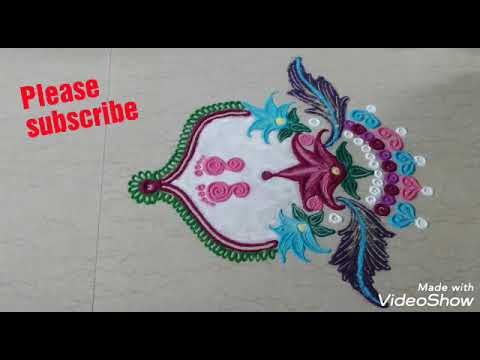 Mahalaxmi Paul Rangoli design || गौरी पाऊल रंगोली || Gauri Paul special ...