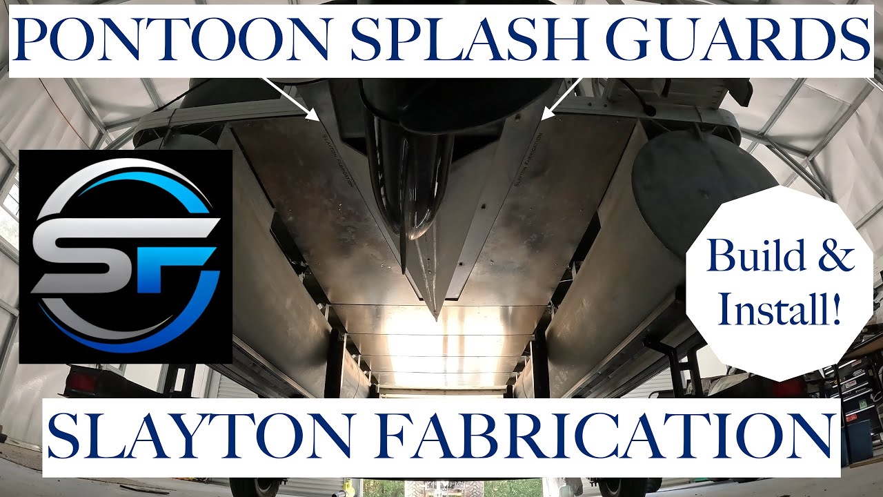 SlaytonFab Pontoon Splash Guards - YouTube