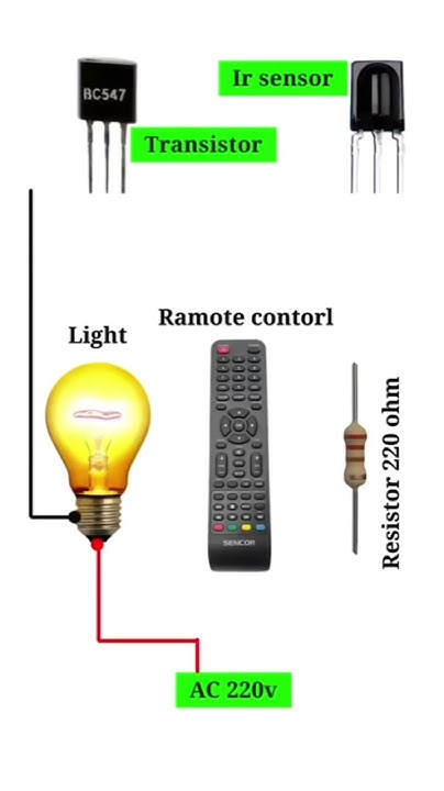 Rangkaian Lampu Remote Control #shorts - YouTube