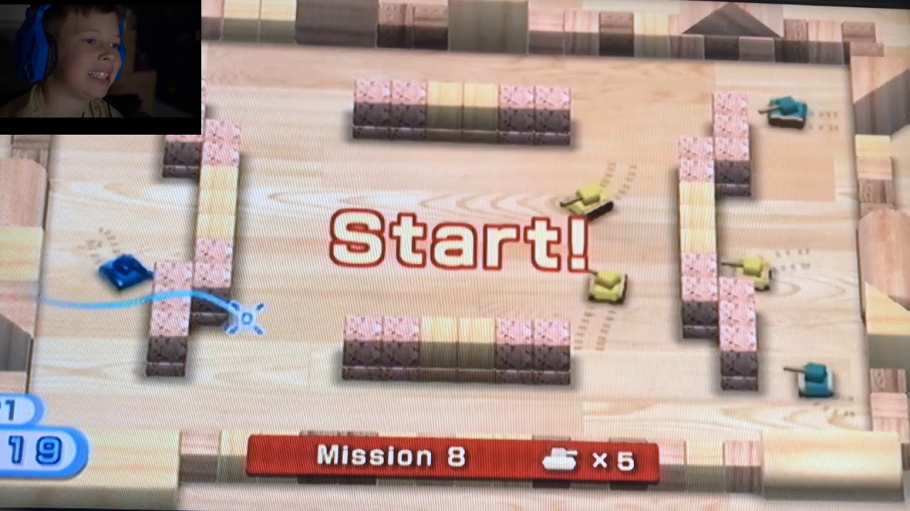 Playing Wii Tanks Game - YouTube