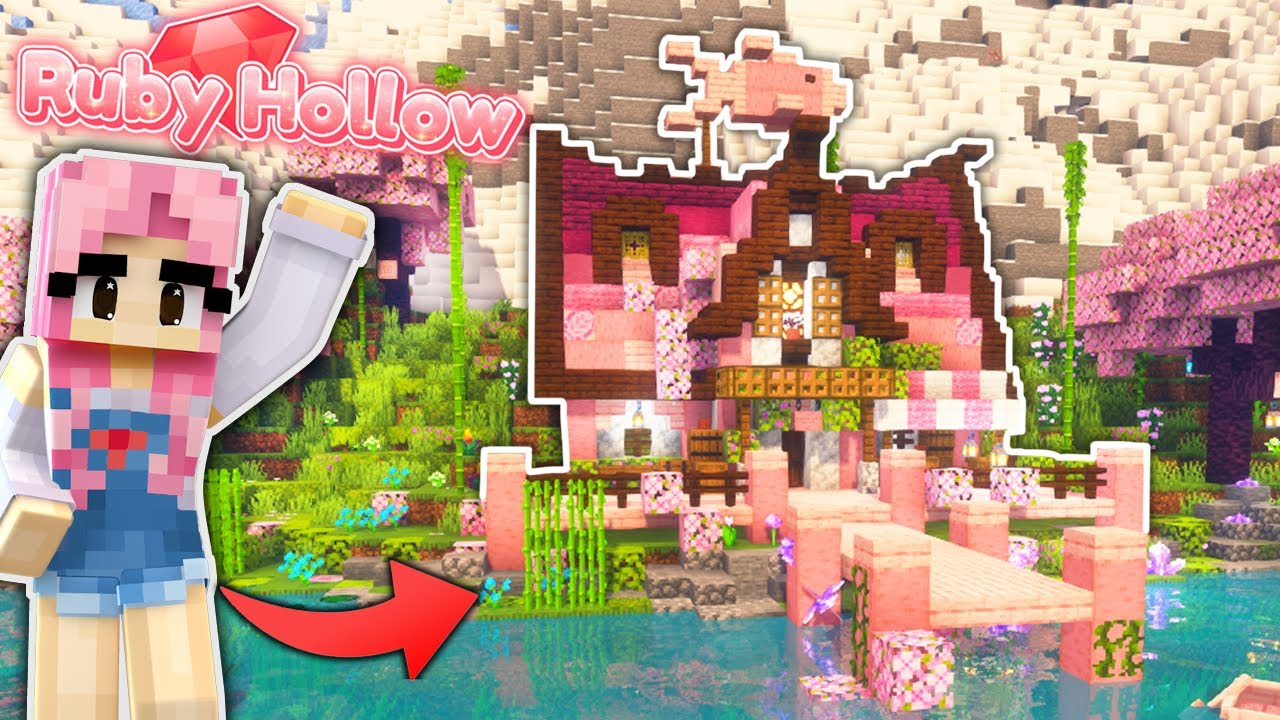 Fantasy Fisherman's House! 🌸 Ruby Hollow | Minecraft 07 - YouTube