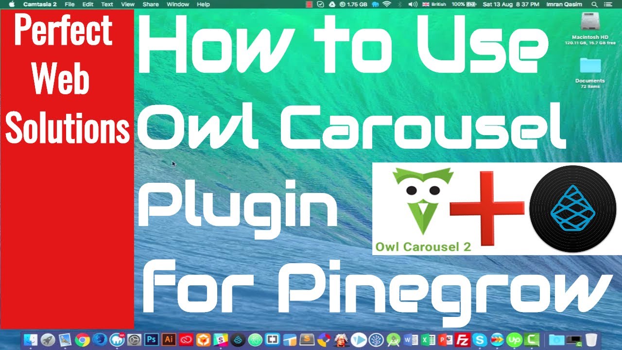 How To Create Owl Carousel Slider Using Owl Carousel Plugin Tutorial For Pinegrow In English