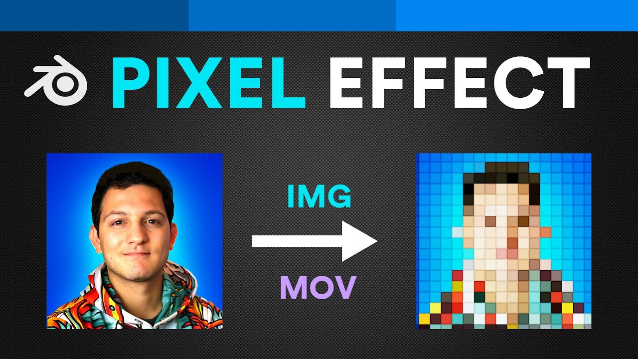 Pixelate any video or image in Blender 3D - YouTube