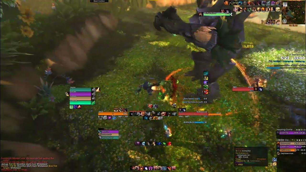 Guardian Druid Tank POV The Everbloom Mythic +21 | Fortified Entangling Bolstering S3 - YouTube