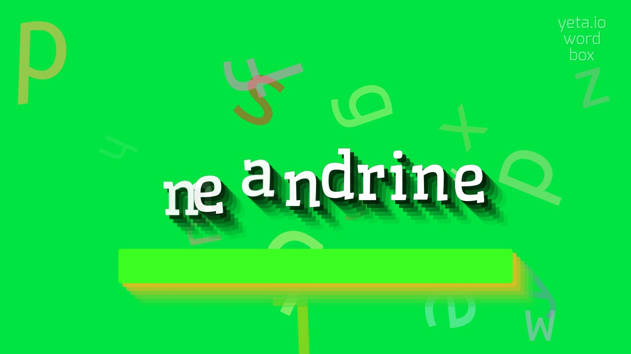 How to say "meandrine"! (High Quality Voices) - YouTube