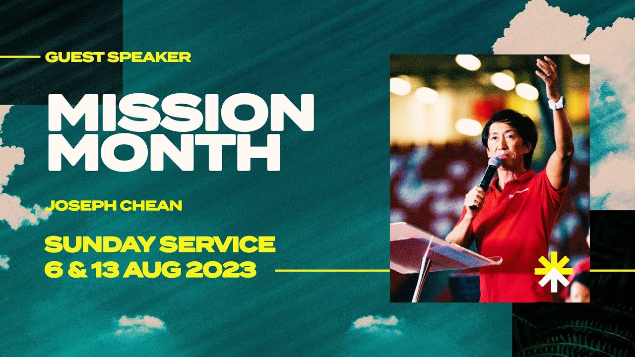 6 August 2023 || Sunday Worship Service || Speaker: Ps Joseph Chean ...
