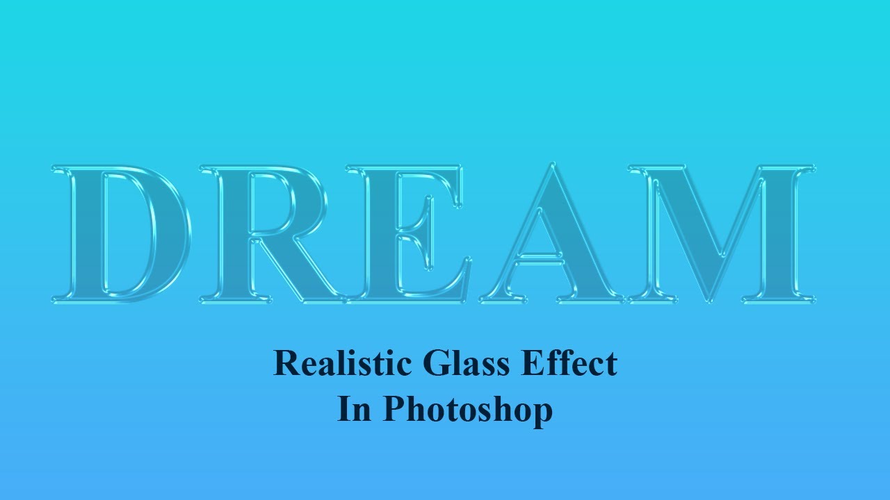 Photoshop a Realistic Glass Effect in 2 Minutes - YouTube