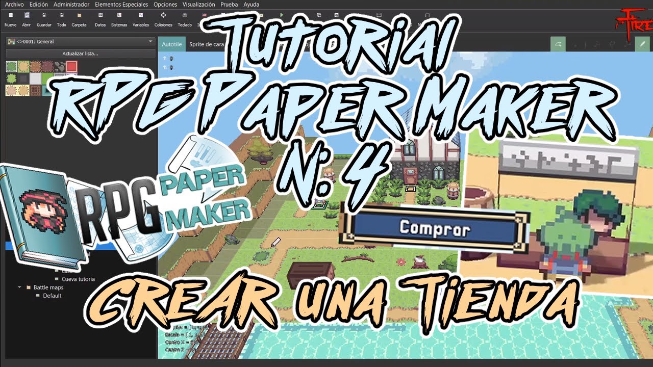 4- RPG Paper Maker Tutorial: Como crear una Tienda | #FireArturo - YouTube