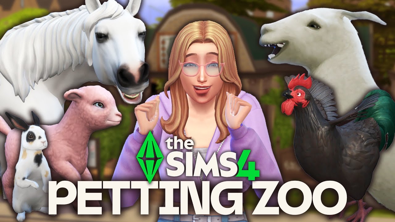 Functional Petting Zoo Business in The Sims 4! 🐎🐑🐐 - YouTube