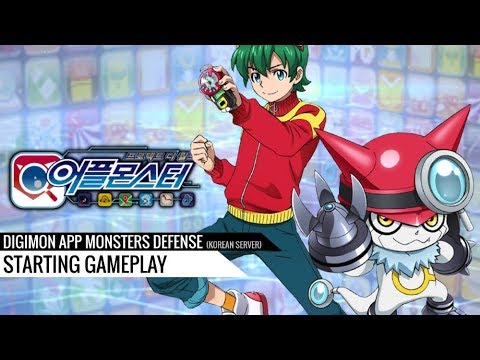 Digimon App Monsters Defense (KR) - Starting gameplay - YouTube