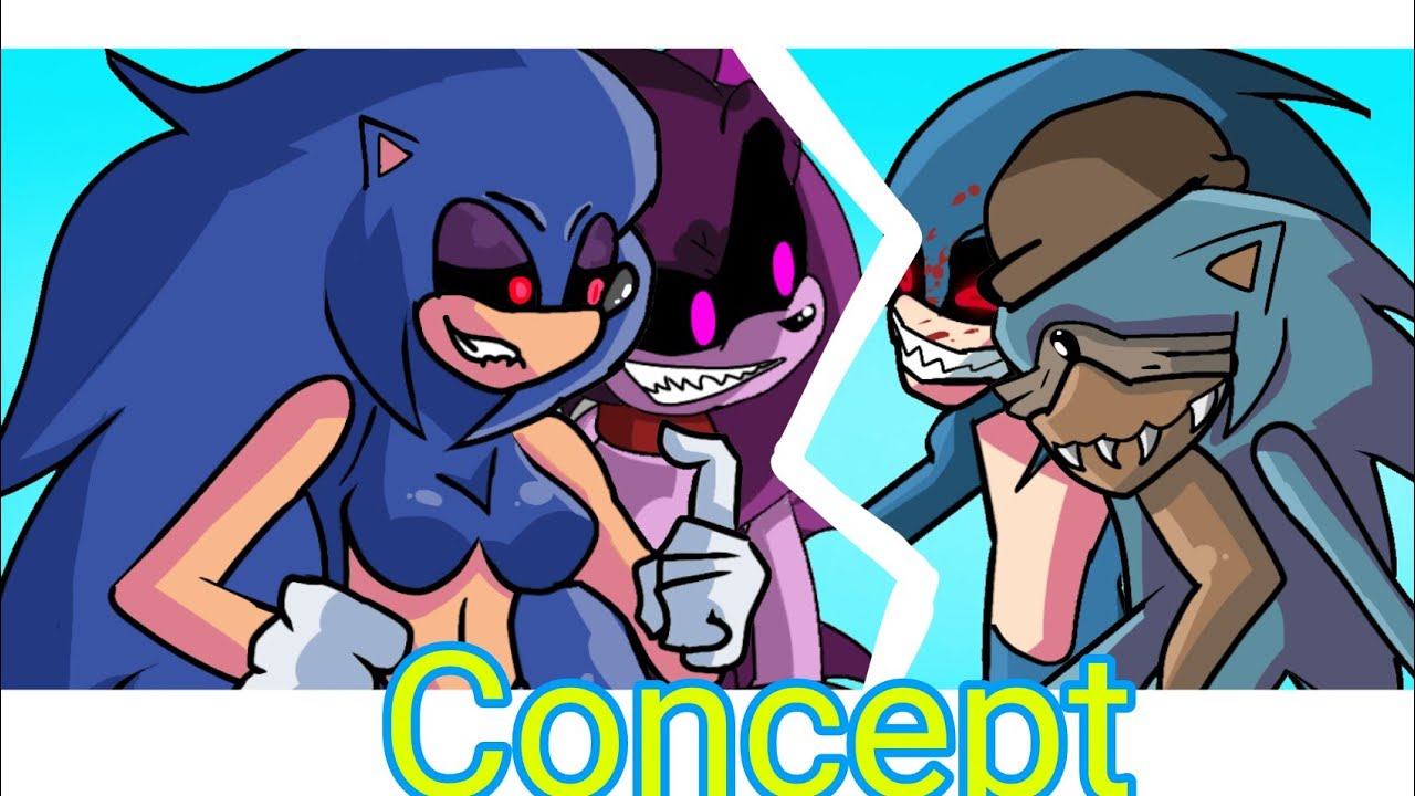 My Sonic.ExE mod Concepts//FnF// - YouTube