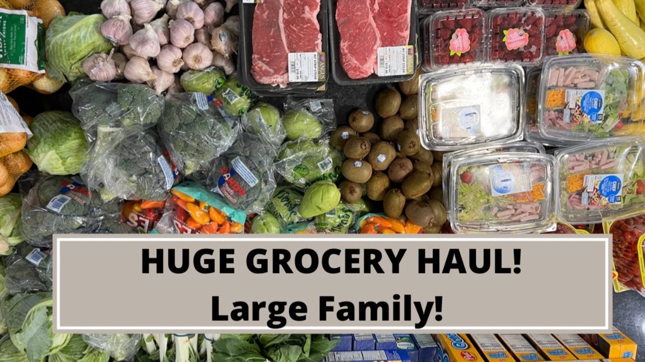 Huge Large Family Grocery Haul!!! Discount Groceries! - YouTube