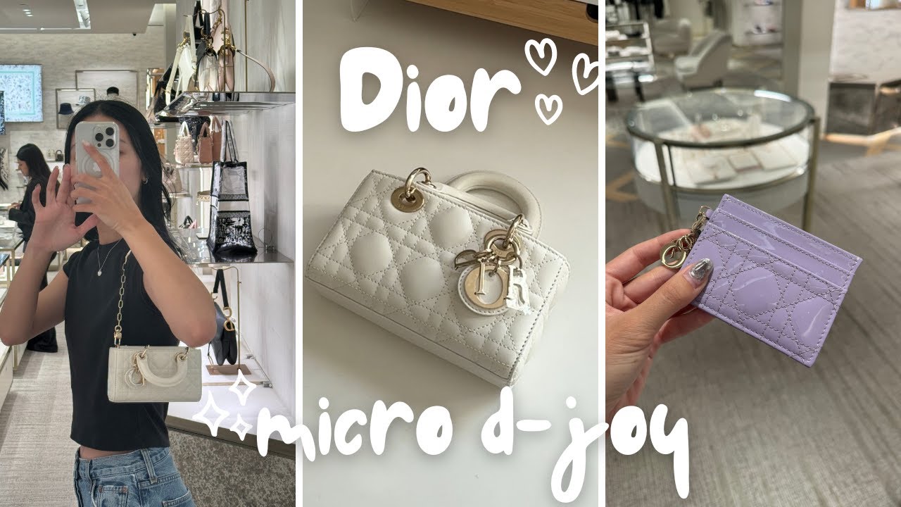 rebuying a bag i sold!!! dior micro d-joy unboxing/review - YouTube
