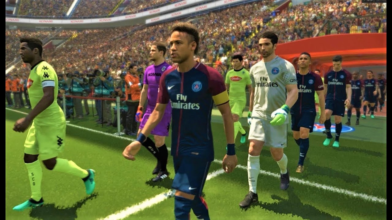 PSG vs Angers | PES 2018 Gameplay PC - YouTube