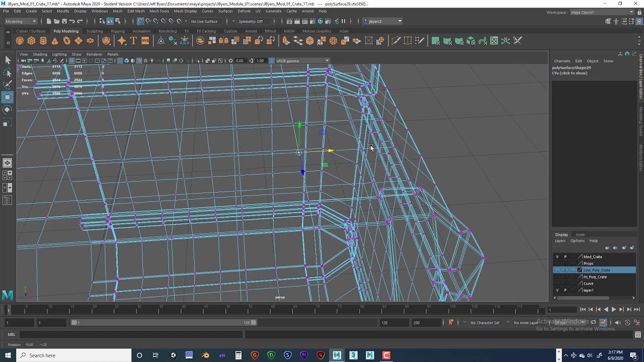 ANI 150 Module 06 - Creating A Small Crate - YouTube