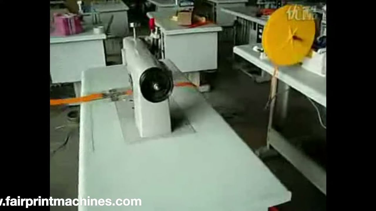 Handle Loop Cutting Machine - YouTube