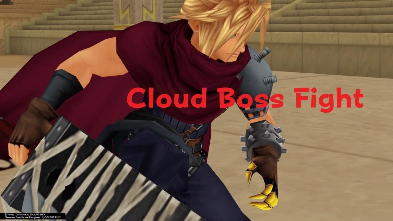 Kingdom Heart - Cloud Boss fight - YouTube