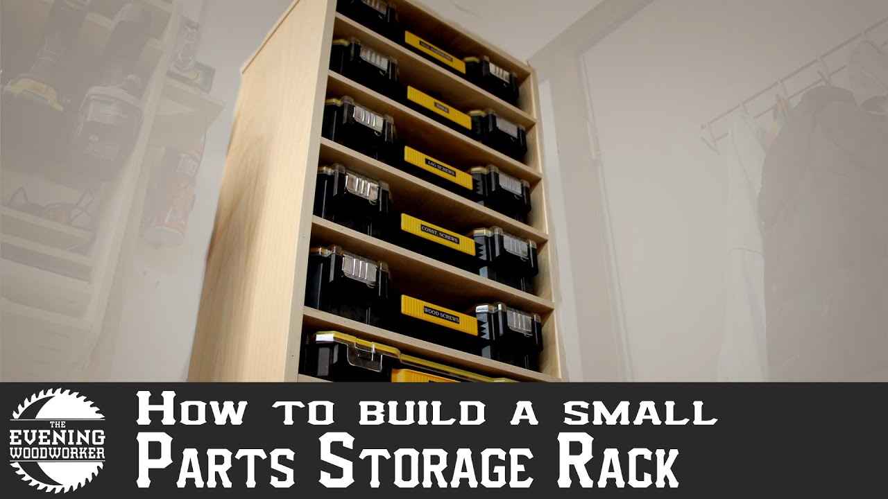 Simple Small Parts Storage System | Small Shop Organization - YouTube