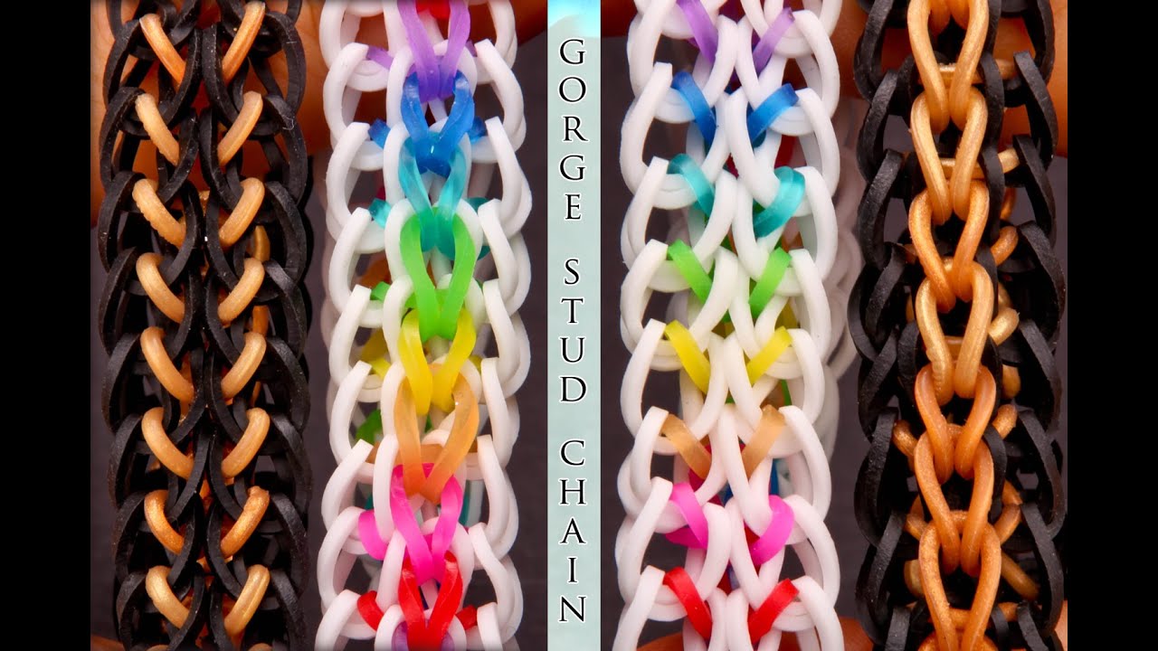 How to Make a Reversible GORGE STUD CHAIN Bracelet - EASY design on the ...