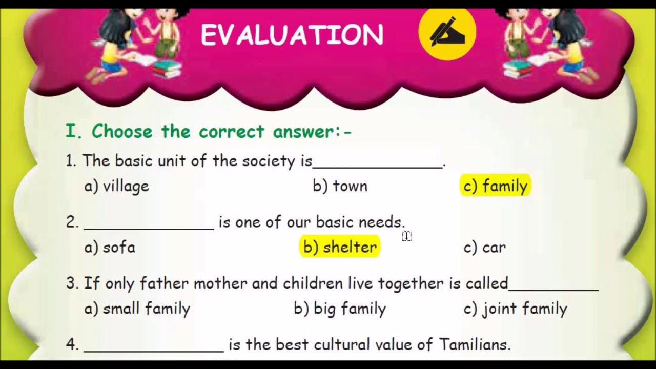 MY FAMILY || CLASS 3 Matric || SOCIAL SCIENCE || Chapter 1 ...