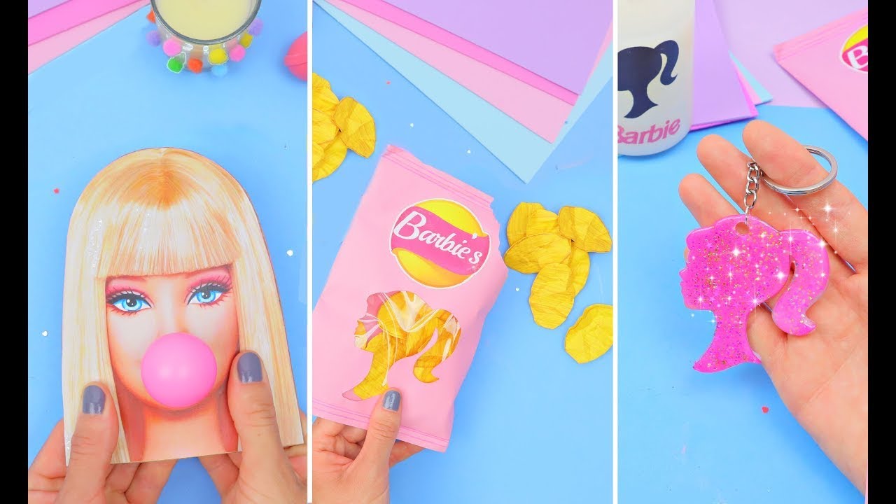 DIY SUPER CUTE BARBIE CRAFT IDEAS - Keychain, BFF Gifts, Room Decor ...