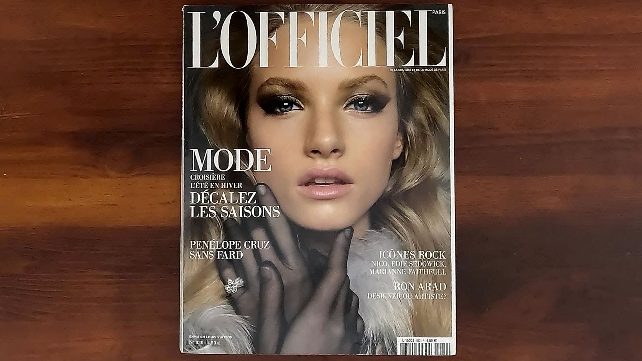 L'Officiel November 2008 Ron Arad, Penelope Cruz | ASMR Magazine Flip ...