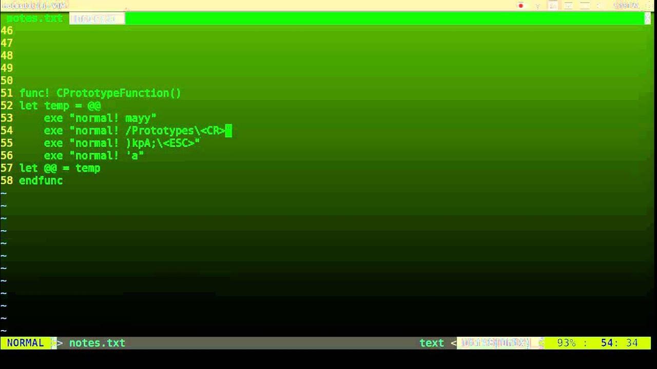 vimscript tutorial - YouTube