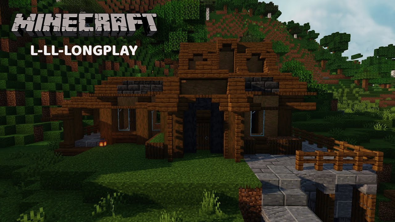 Minecraft Longplay - Building a house ~ Relaxing (No Commentary) 1.19 ...