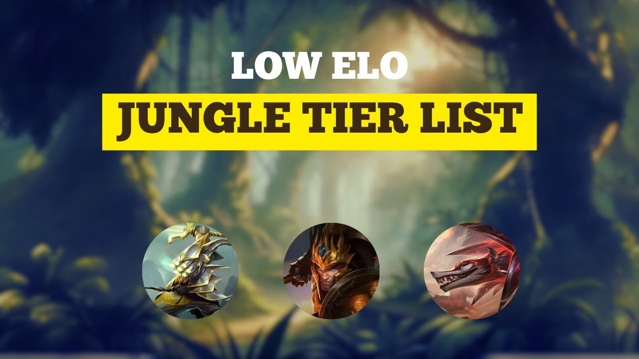Best Junglers for Low Elo – Jungle Tier List - YouTube