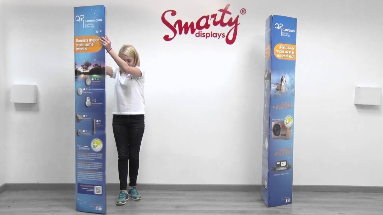 SMARTY DISPLAYS - TRIANGULAR "TOTEM" - YouTube