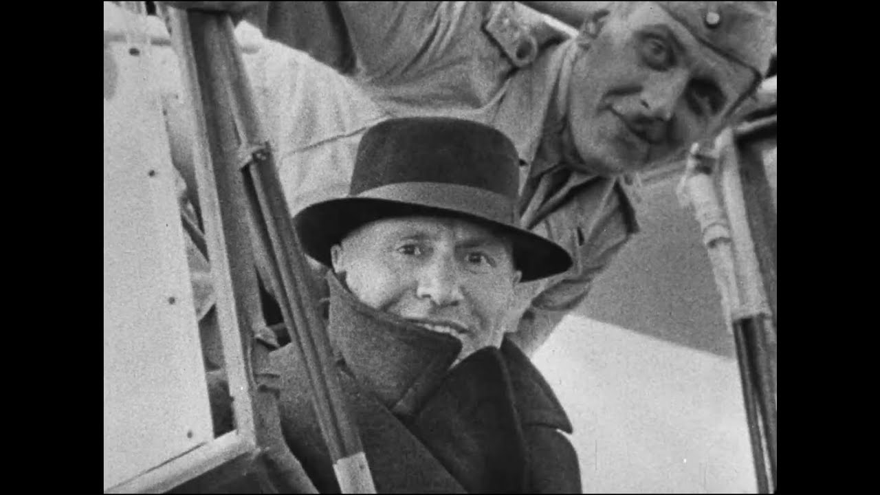 German Propaganda Footage showing Rescue of Italian Dictator Benito ...