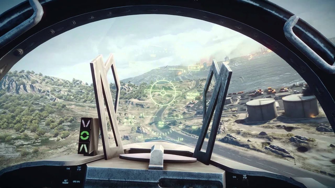 Bf3 No Hud Jet Gameplay - YouTube