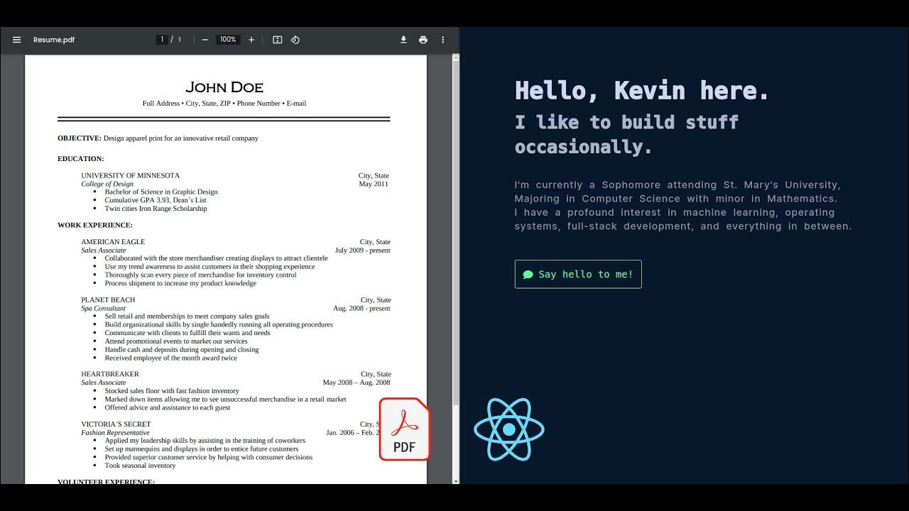 Easy PDF on React.js Project using default browser rendering - Without ...