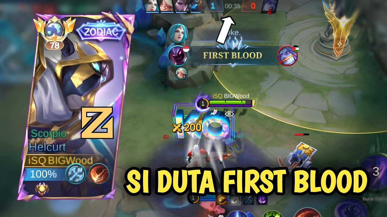 BUILD HELCURT ROAM 1 HIT AUTO FIRST BLOOD - MLBB - YouTube