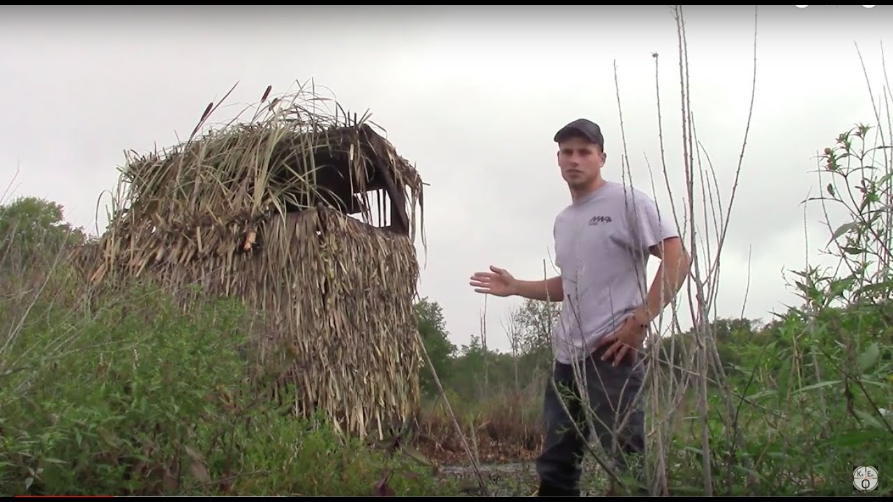 Duck Blind Build Part 7 Finished - YouTube
