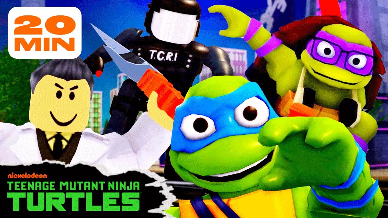 TMNT Scenes Recreated as ROBLOX Video Games! | 20 Minute Compilation ...