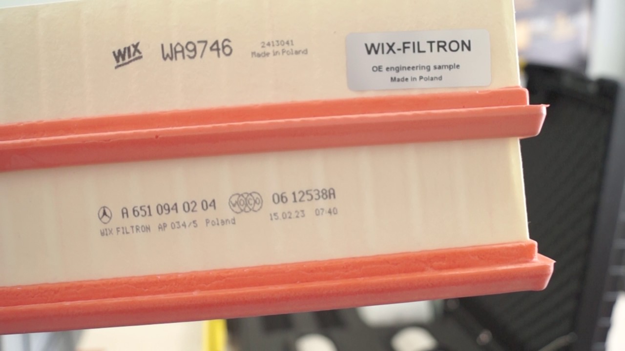 Воздушные фильтры внутри: MERCEDES-BENZ A6510940204 vs WIX FILTERS ...