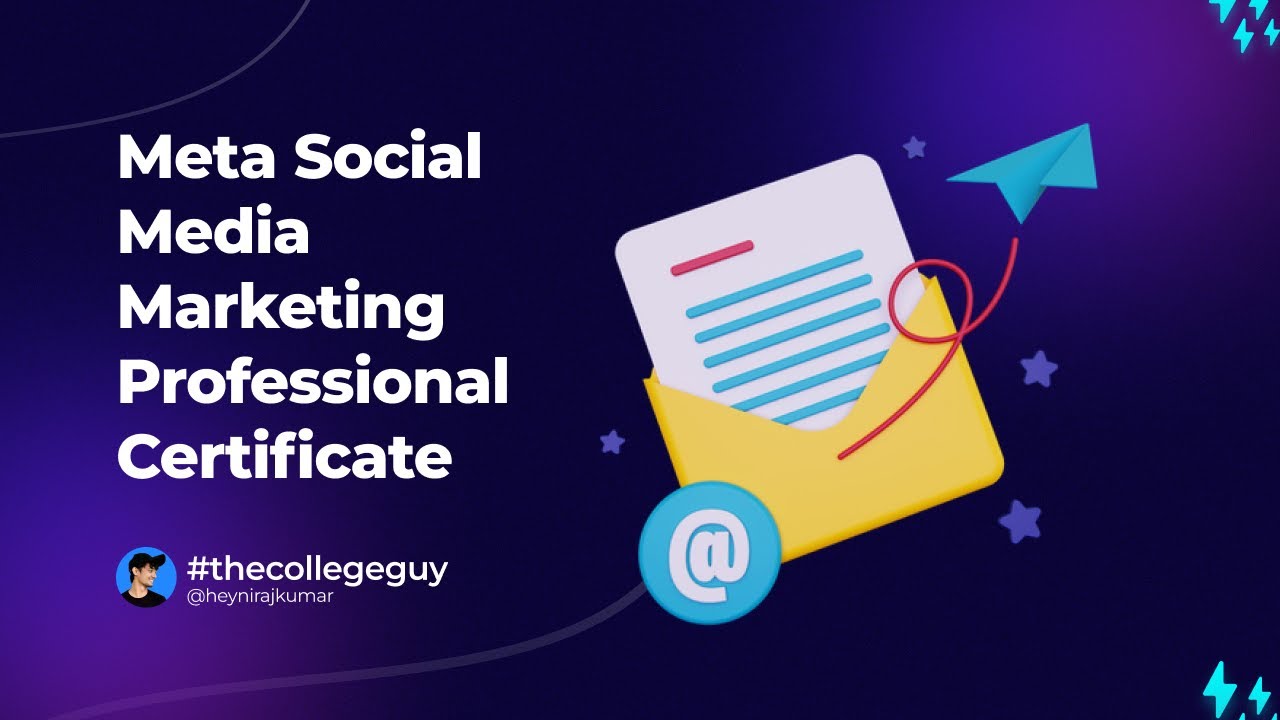 Meta Social Media Marketing Professional Certificate 🔥 #Meta # ...
