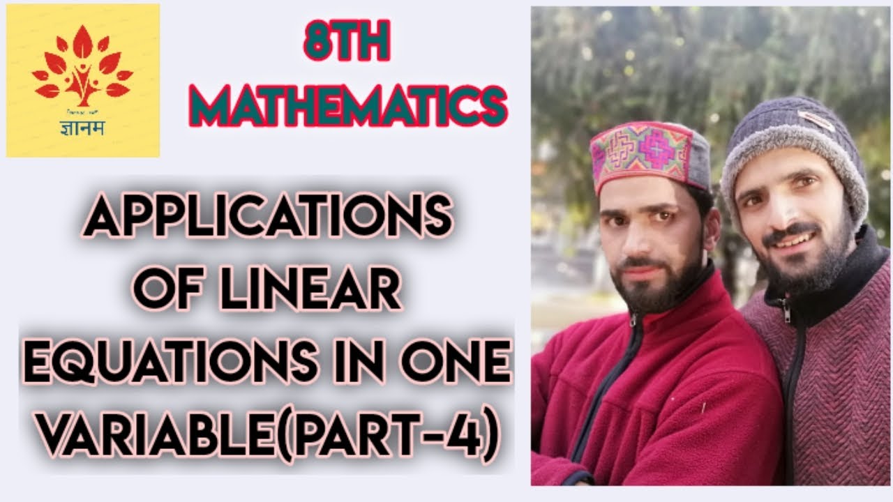 Applications of linear equations in one variable (part-4)/8th math's - YouTube