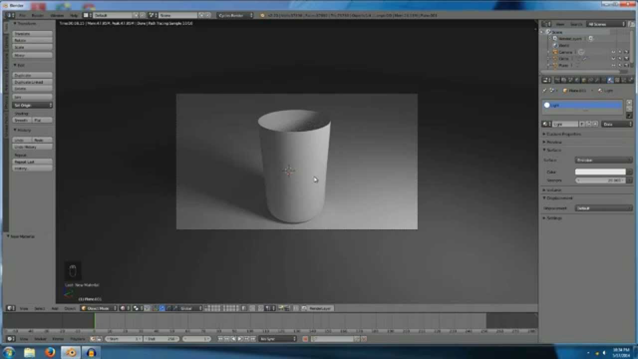 Blender Tutorial 1 - Basic Modeling, Scene Navigation, and Rendering ...