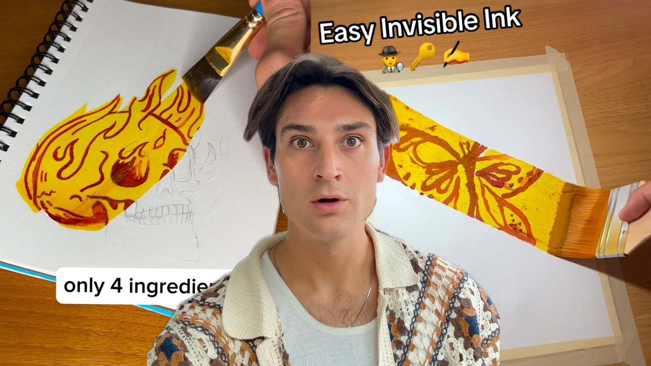 How I Make Art with Invisible Ink - YouTube