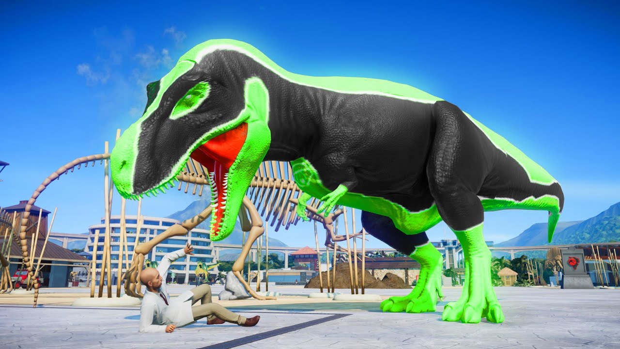 ⚡ Wolverine T-Rex vs. Venom Giganotosaurus! Superhero Dino War Begins ...