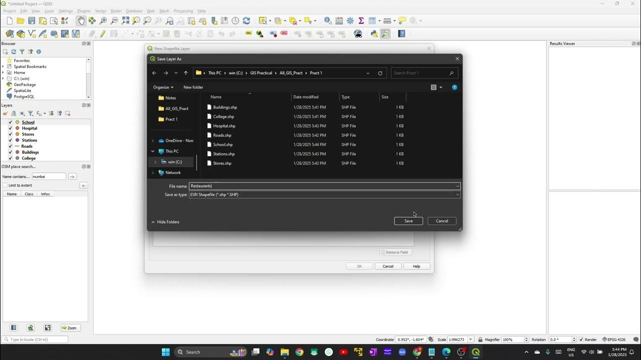 Practical 1_abc: a) Adding vector layer b) Setting properties c) Vector Layer Formatting - YouTube