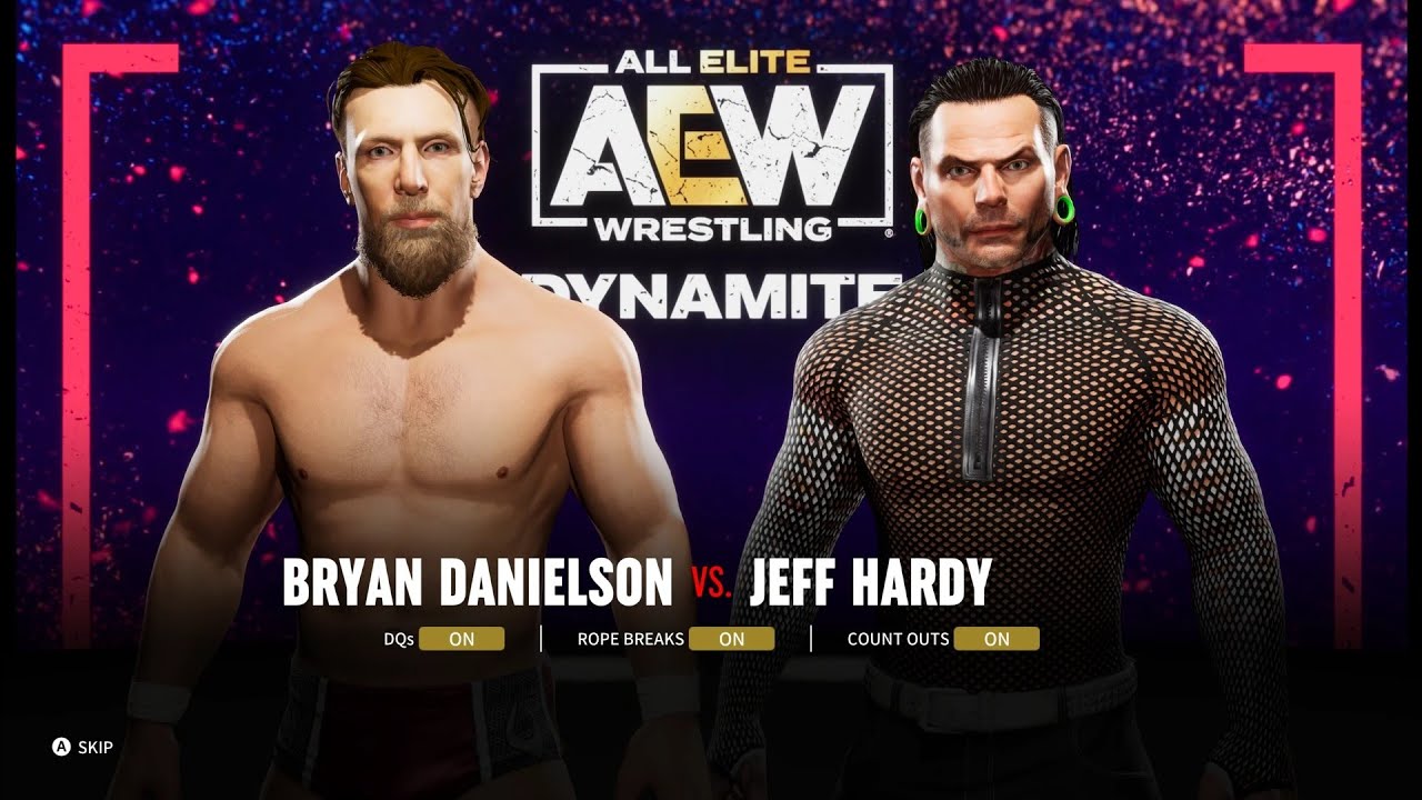 AEW Fight Forever Bryan Danielson vs Jeff Hardy 4K Ultra PC Gameplay 60 FPS - YouTube