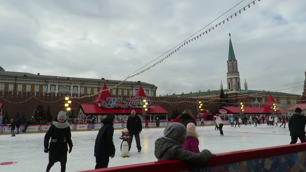 Ice rink at Red Square - YouTube