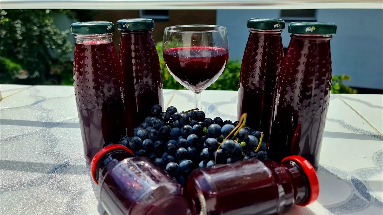 SOK OD CRNOG GROZDJA BEZ SECERA//VITAMINSKA BOMBA - YouTube