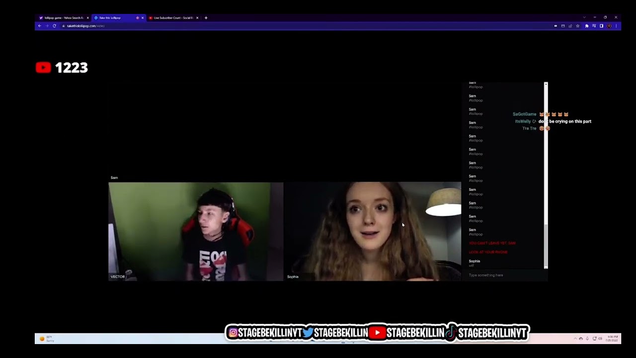 StageBeKillin breaks his setup after getting scared 😂 - YouTube